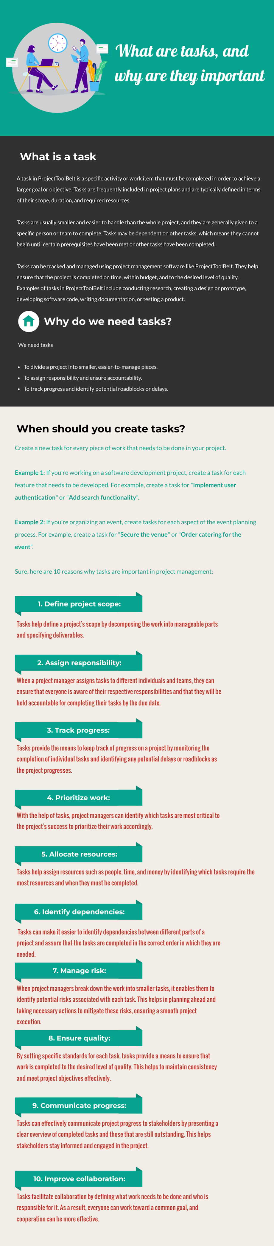 What are tasks, and why are they important